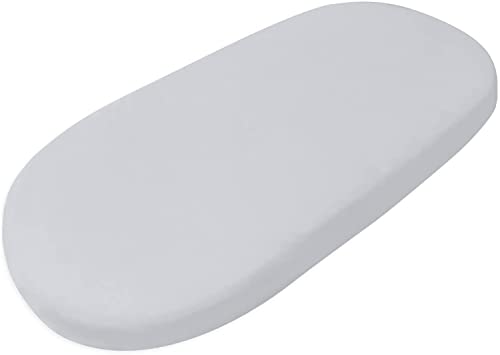 Baby Waterproof Bassinet Mattress Pad Cover and 100% Cotton Sheet(Grey), 18" x 30"