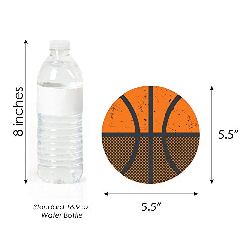Big Dot of Happiness Basketball - Let The Madness Begin - Decorations DIY College Basketball Party Essentials - Set of 20