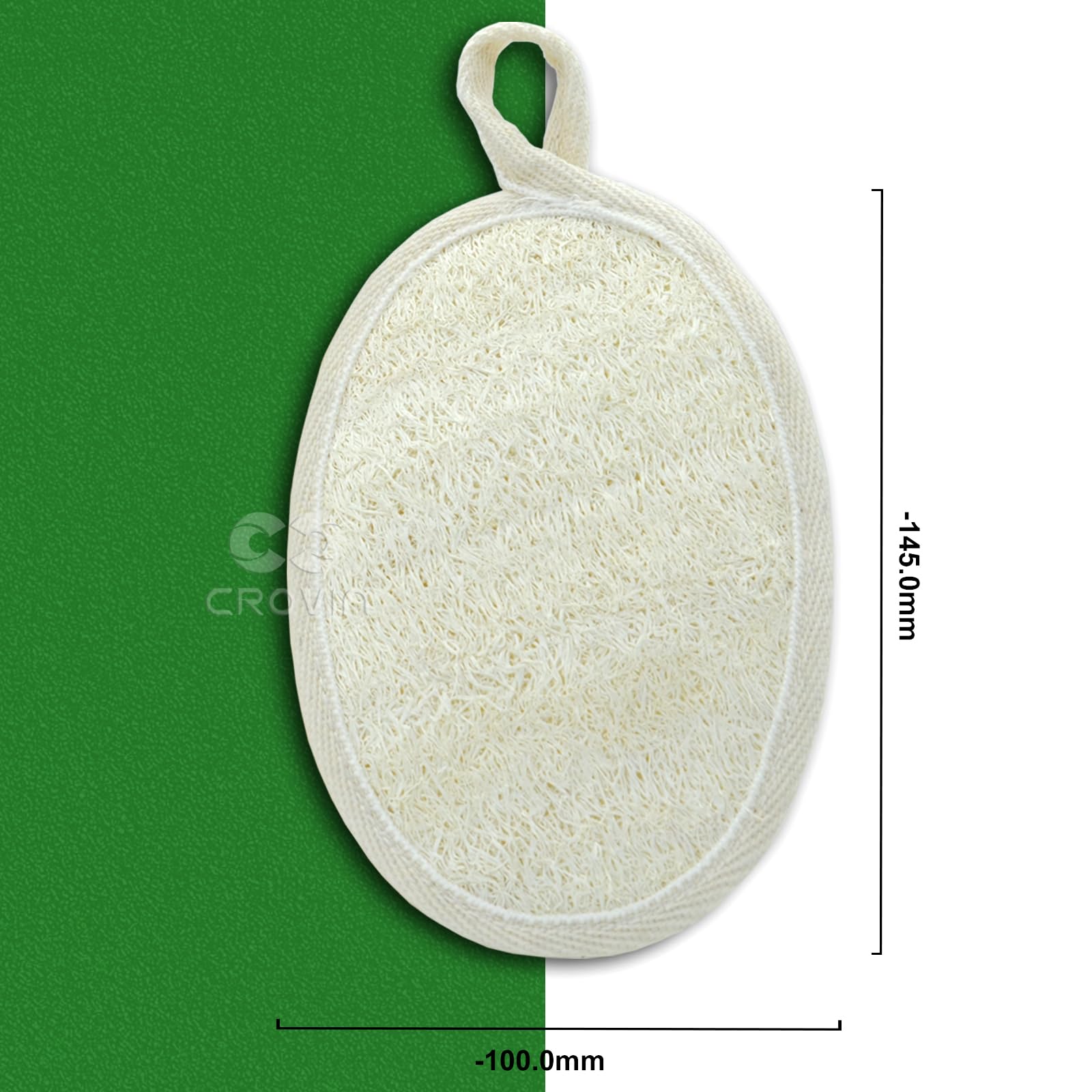CROVIN Natural Loofah Exfoliating Body Scrubber, Made with Natural Shower Loofah Sponge for Men and Women’s SPA (Pack of 2)