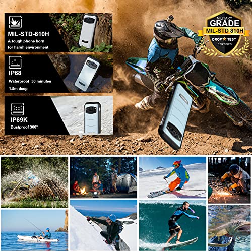 DOOGEE S100 Rugged Smartphone(2023), 20GB+256GB Dual 4G Gaming Rugged Phones Unlocked, 120Hz 6.58" Rugged Cell Phone, 66W Fast Charge, Dual Speakers, Android 12, 108MP Camera, Night Vision, NFC, OTG