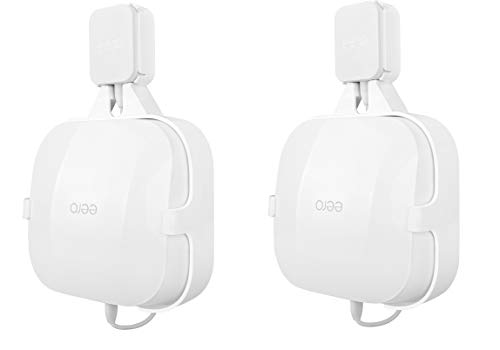 Wall Mount for eero Pro 6, Space-Saving Outlet Mount for eero Pro 6 Tri-Band mesh Wi-Fi 6 for Wide WiFi Coverage and Cord Arrangement(2 Pack)