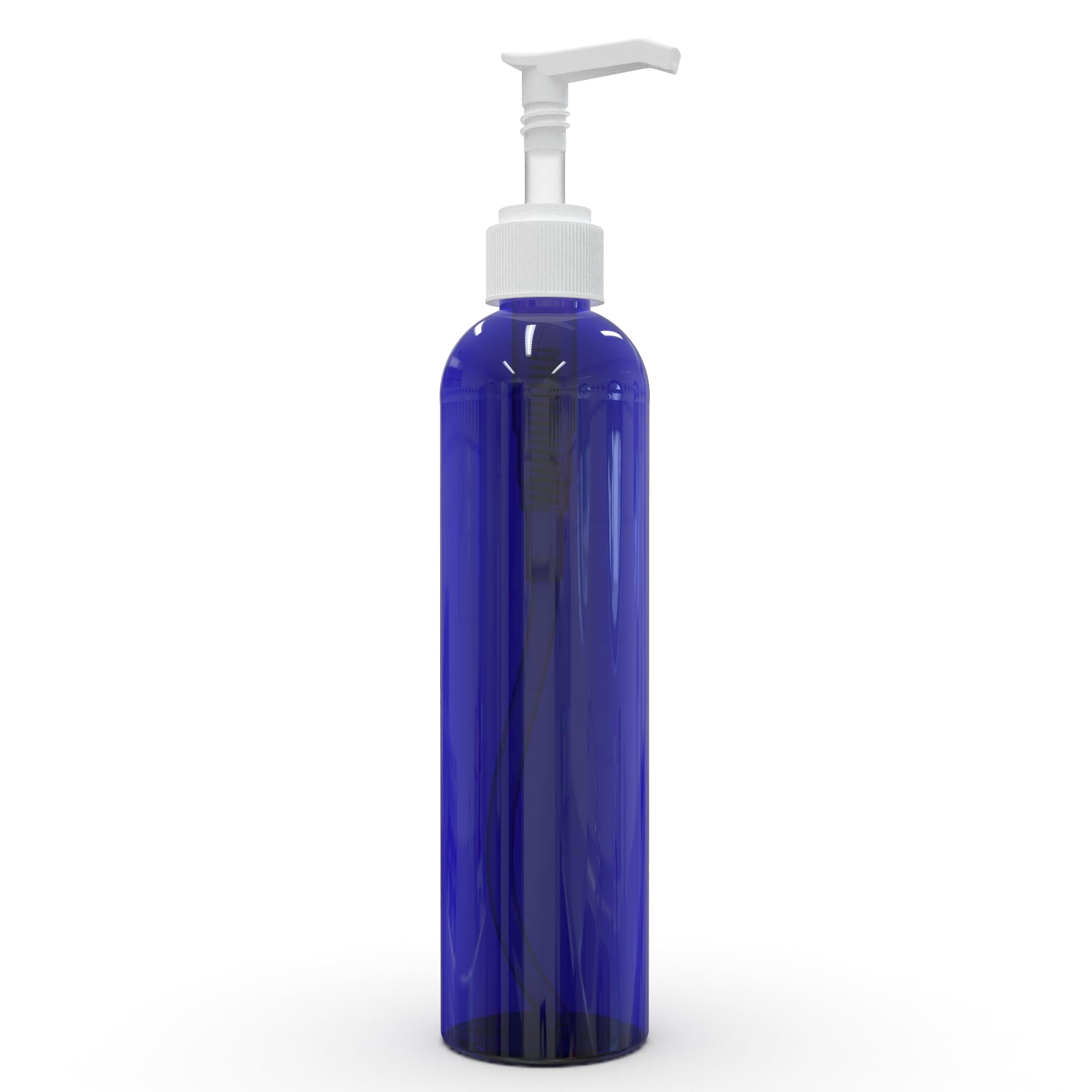 BRIGHTFROM Empty Lotion Pump Bottles, 8 Oz BPA-Free Refillable Plastic Containers, PETE1 Cobalt-Blue, Great for - Soap, Shampoo, Lotions, Liquid Body Soap, Creams and Massage Oil's (Pack of 3)