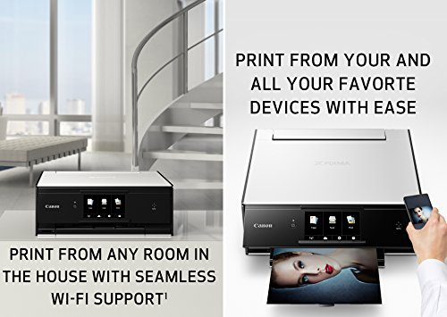 Canon Office Products TS9020 WH Wireless All-in-One Printer with Scanner and Copier: Mobile and Tablet Printing, with AirPrint and Google Cloud Print Compatible, White