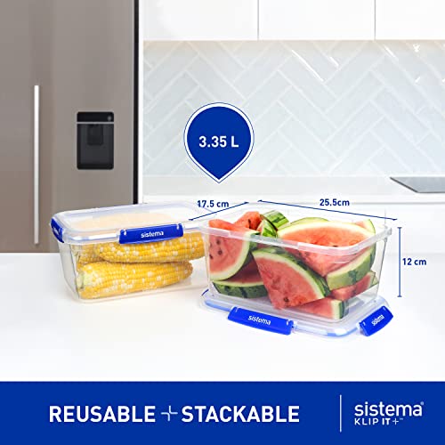 Sistema Klip It Container, 3.35 l, Transparent