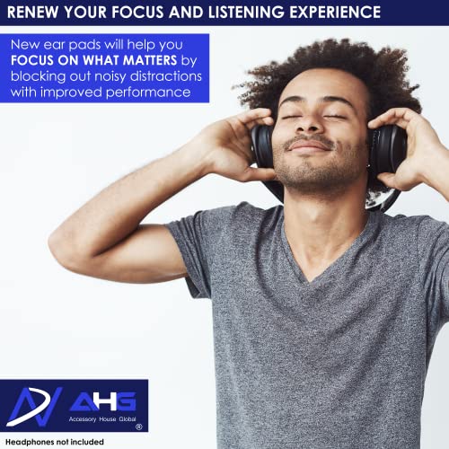 AHG Premium Replacement SoundLink OE Pads Cushions Compatible with Bose SoundLink On-Ear Wireless Headphones, On-Ear Wireless, On-Ear 2 & SoundTrue On-Ear - Soft, Great Comfort + Durability (Black)