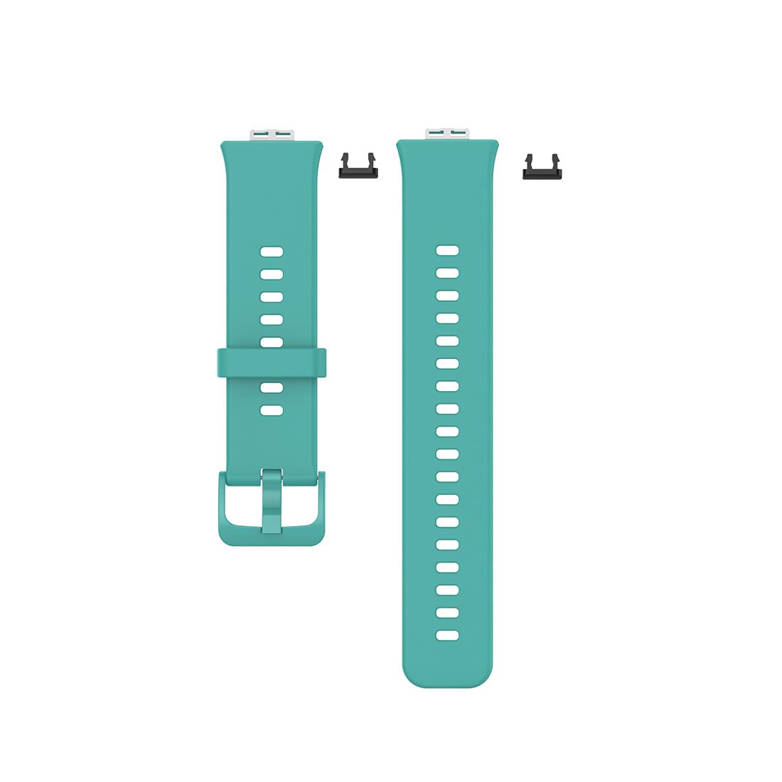 HUABAO Watch Strap Compatible with Huawei Watch Fit,Adjustable Silicone Sports Strap Replacement Band for Huawei Watch Fit Smart Watch (Black + Dark Blue + Teal)