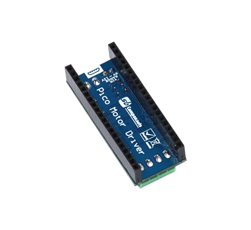 sb components Raspberry Pi Pico Board with Pico Motor Driver HAT Connects 2 DC and 1 Stepper Motor DC Motor Control Module for Raspberry Pi Pico, Raspberry Pi Pico Kit