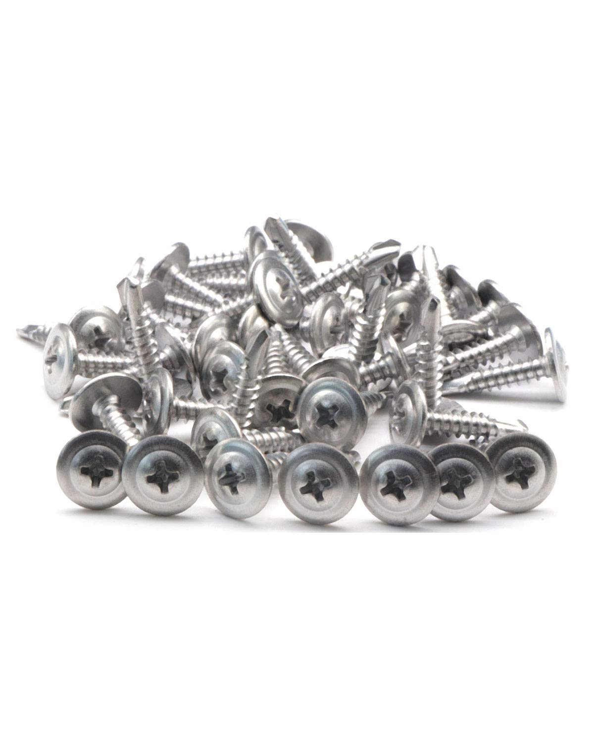 IMScrews 200pcs #8 x 3/4" Self Drilling Truss Head Screws Standard Thread Wood Work MDF 410 Stainless Steel