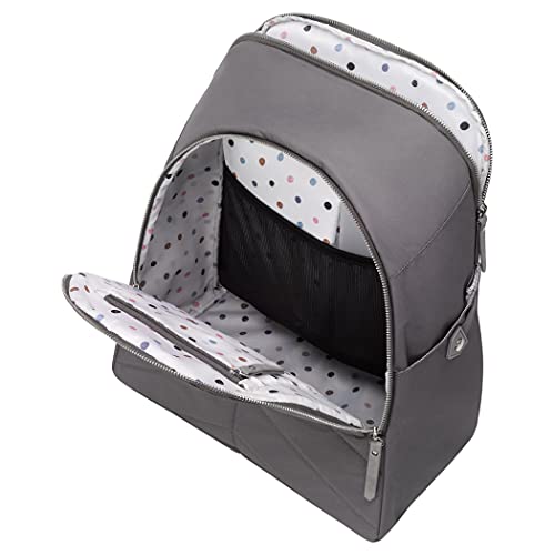 Petunia Pickle Bottom Inter-Mix Slope Backpack - Machine-Washable Diaper Bag - Ultimate His & Hers Backpack - Spacious & Versatile Bag - Compatible with Inter-Mix Systems - Charcoal Microfiber