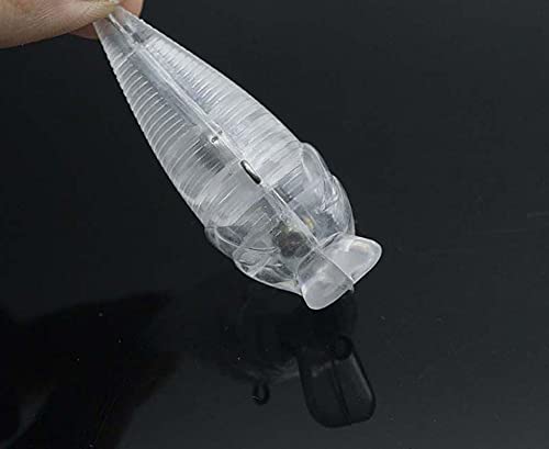 10PCS Unpainted Lure Blanks 8.11g 5.9cm with 5mm Free Fishing Eye Crankbait Baits Simulation Blank Body Clear Hard Baits Trout Salmon Minnow Lure Popper Lures Topwater Freshwater 8155