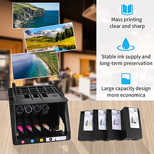Ademon 950 951 950xl 951xl printhead Replacement Kit Compatible with HP Officejet Pro 8100 8600 8620 8610 8650 251DW 276DW Print Head,8600 Printer Head Printer Replacement Parts