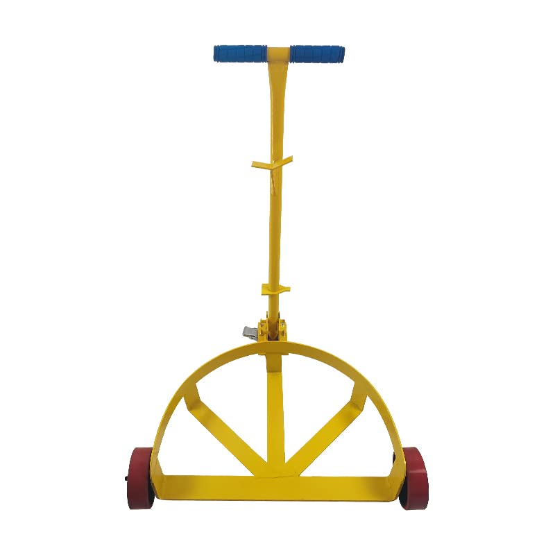 55 Gallon Drum Dolly - Stuffygreenus Industry Heavy Duty Barrel Wheels Barrel Dolly for 55 Gallon Drum Cart with Tow Bar Round Dolly Steel Low Profile, 1200lbs