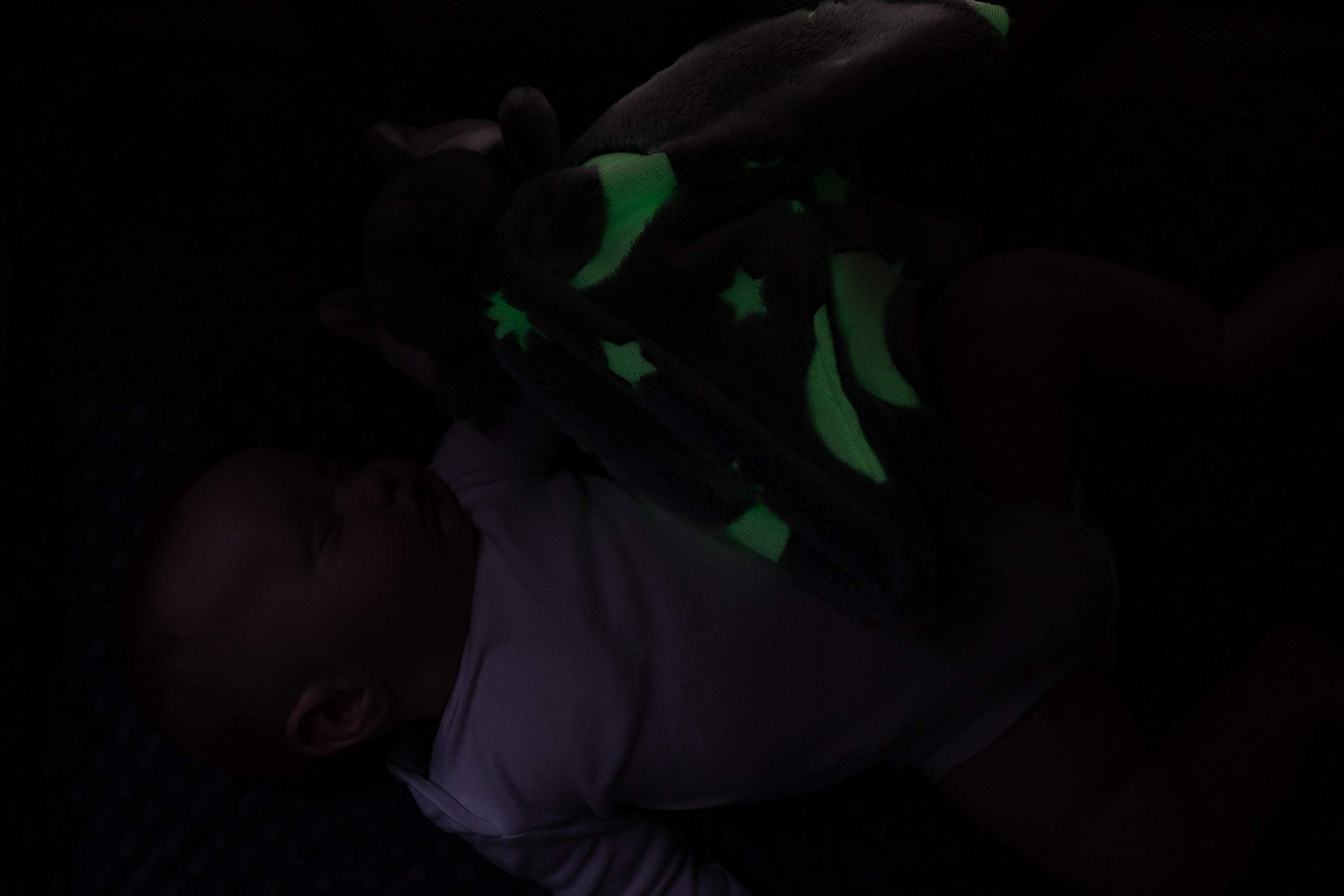 Believe BigDreams Loveys for Babies Girls - Baby Stuffed Animals for Newborn Boy - Grey Polyester Baby Security Blanket Stuffed Elephant for Baby Glows in The Dark…