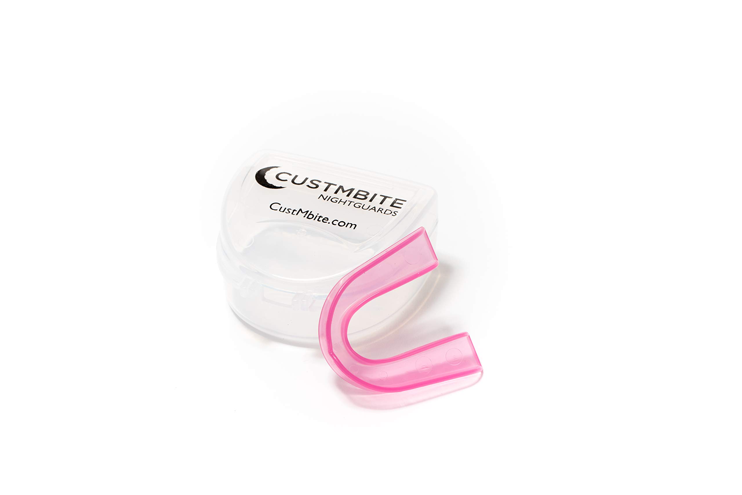 CustMbite Nightguard - Pink Color - Professional Dental Guard, Custom Fit Night Guard for Teeth Grinding, TMJ Relief & Bruxing