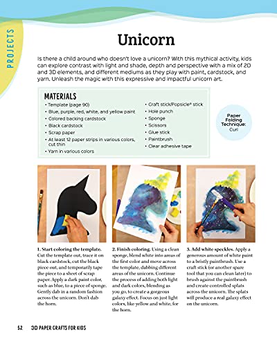 3D Paper Crafts for Kids: 26 Creative Projects to Make from A–Z (Happy Fox Books) Practice the ABCs while Making Adorable Giraffes, Kites, Apples, Unicorns, Zebras, and More, for Children Ages 4-8