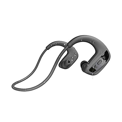 CYBORIS Wireless Bluetooth Headphones, IPX8 Waterproof Swimming Headphones, 16GB Mp3 Player Workout Headphones - Built-in Bone Conduction Waterproof Horn in-Ear Earphones for Run, Swim, Cycle