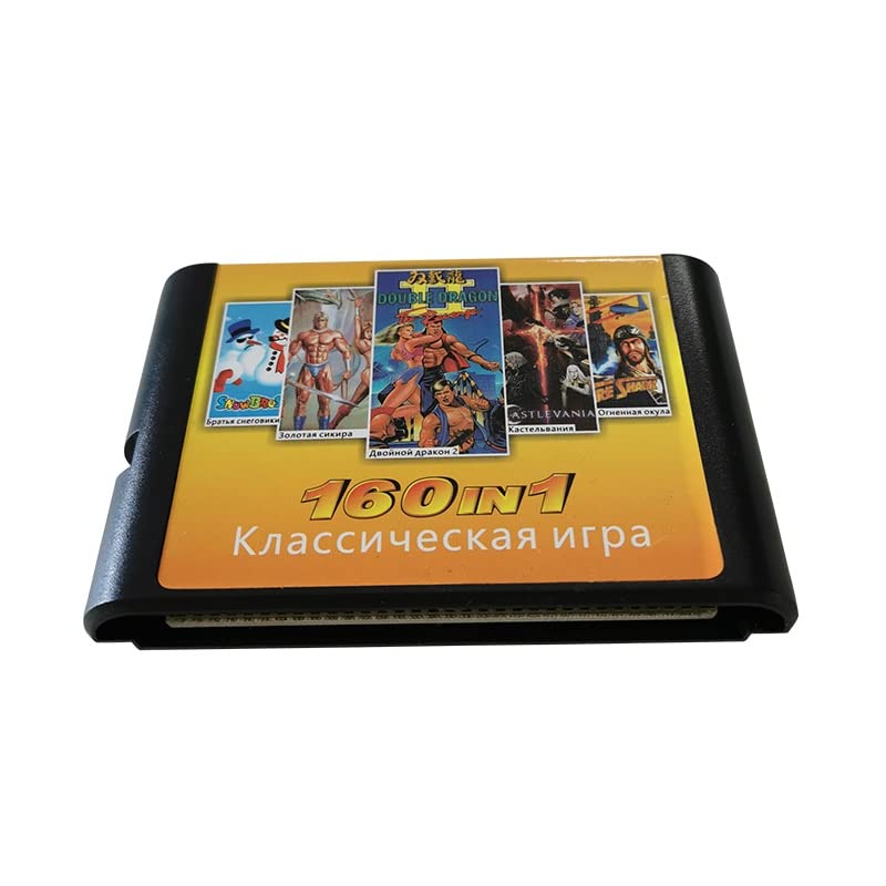 160 in 1 Multi Cartridge Games For Sega Genesis Mega Drive PAL NTSC Console