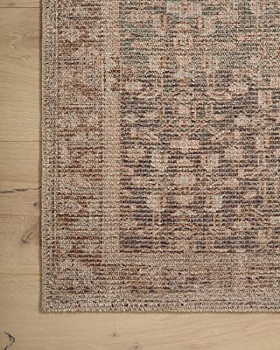 Loloi Angela Rose Aubrey Collection AUB-04 Sage/Bark 5'-0" x 7'-0", .19" Pile Height, Area Rug