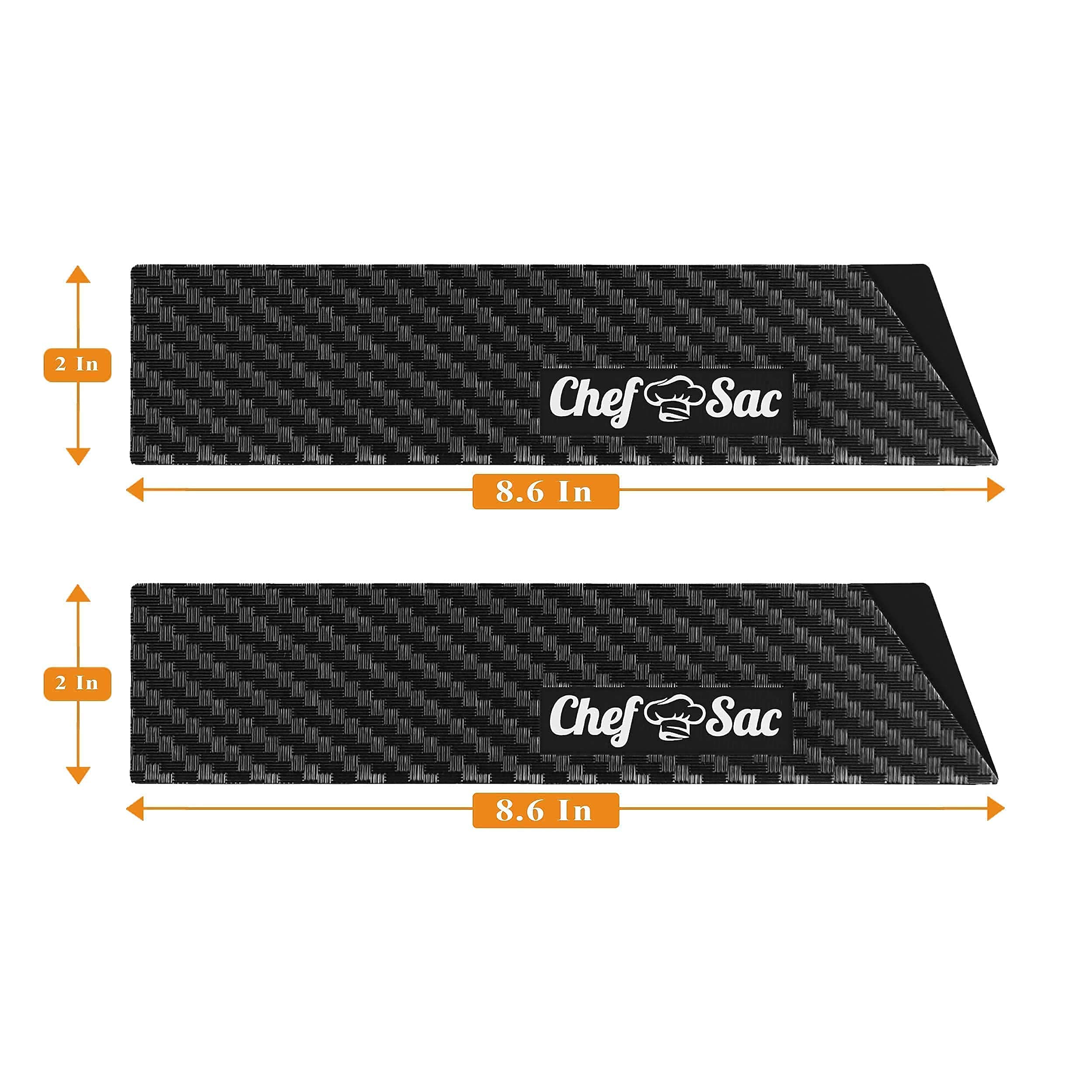 Chef Sac Chef Knife Folder Case Organizer Bag with 2-Pack Knife Guards (8.5") Included