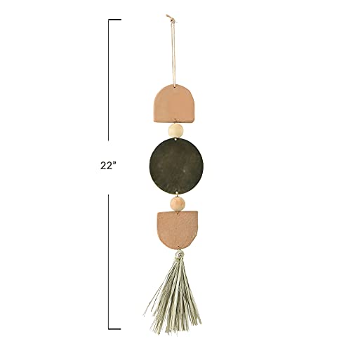 Main + Mesa Terracotta and Metal Wall Hanging