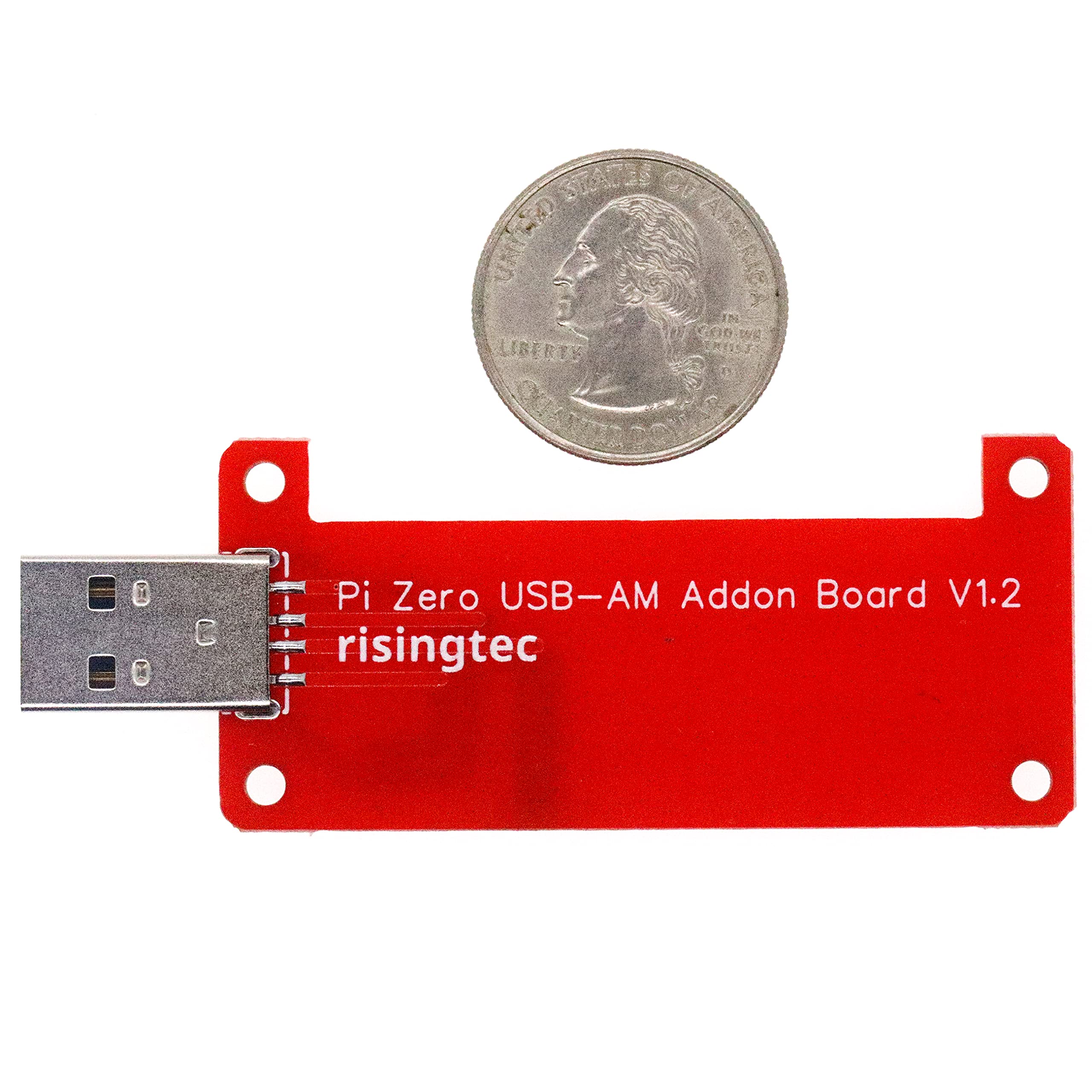 risingsaplings USB Type A Male Connector Dongle Expansion Breakout Board Module Kit for Raspberry Pi Zero/W