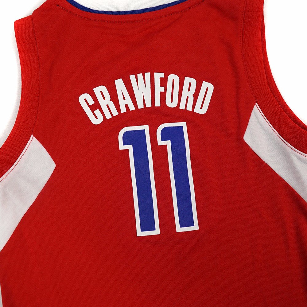 adidas Jamal Crawford Los Angeles Clippers NBA Boys Red Official Road Replica Basketball Jersey (5/6)