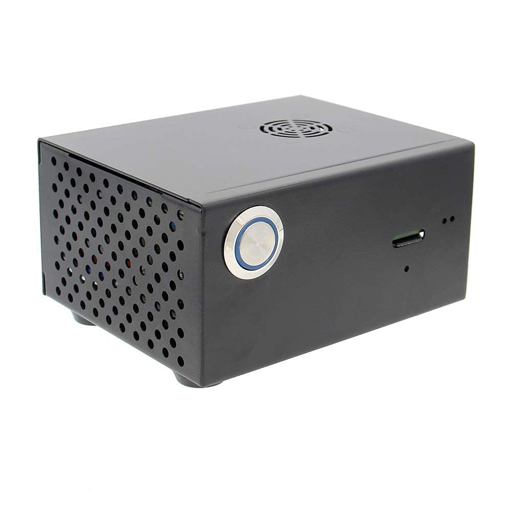 Geekworm for Raspberry Pi 3B+/3B, X820 V3.0 2.5" SATA HDD/SSD Expansion Board + Metal Case with Power Switch and Cooling Fan (Not Include Raspberry Pi)