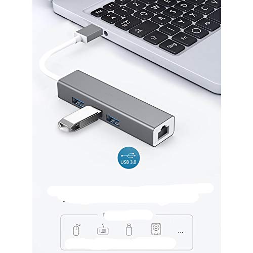 SHYPT One-to-Three Type-c to Gigabit Network Card Usb3.0 to Network Splitter Rj45 Converter
