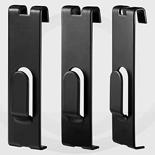 25 Pcs Black Notch Hook for Wire Grid Wall Picture Hook Metal Display Hook Hanger Utility Notch Grid Wall Hangers Grid Wall Accessories for Photo Frame Painting Arts Center Grid Panel