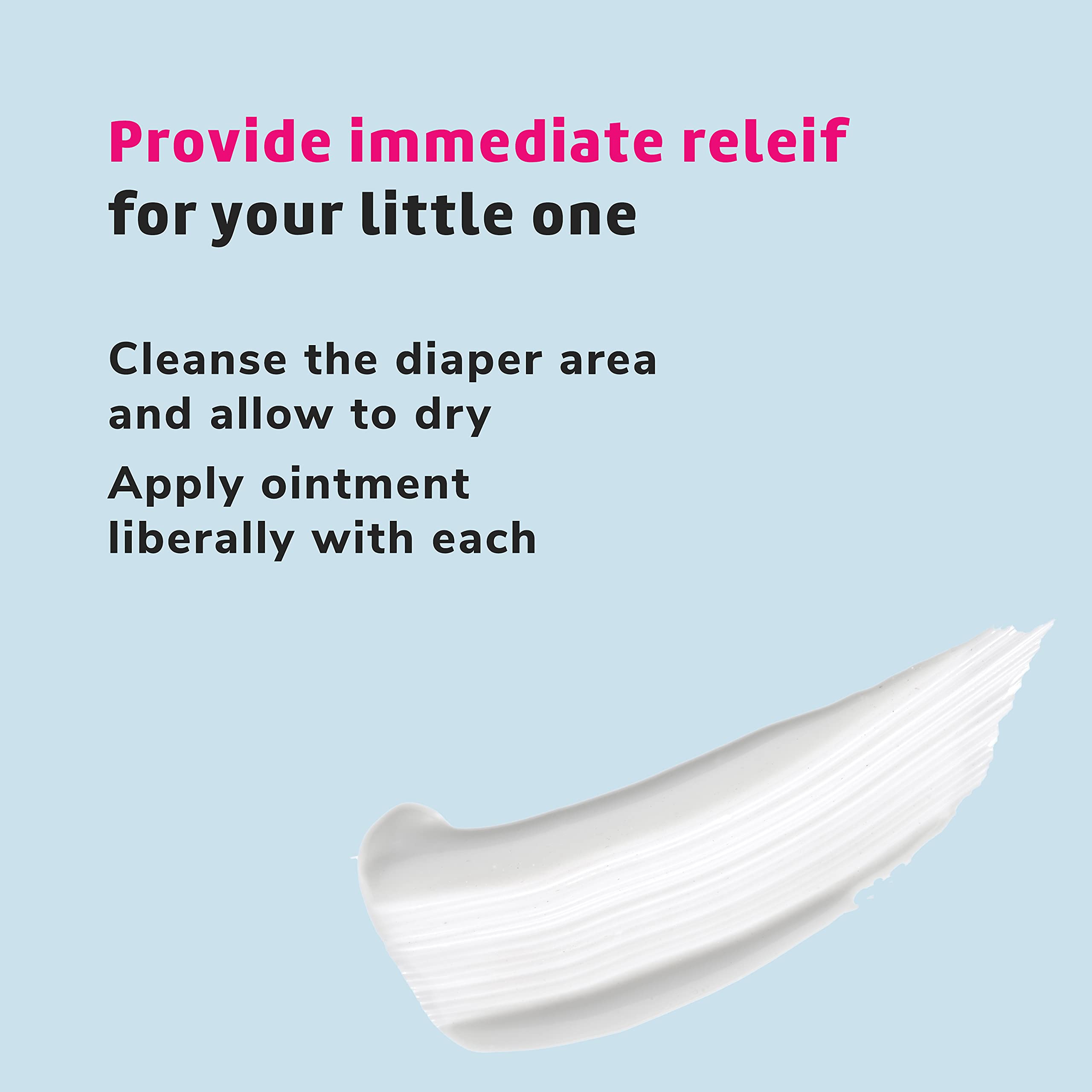 De la Cruz Baby Diaper Rash Cream with Zinc Oxide - Maximum Strength Baby Healing Ointment to Help Soothe, Heal and Prevent Diaper Rash - 3.4 OZ