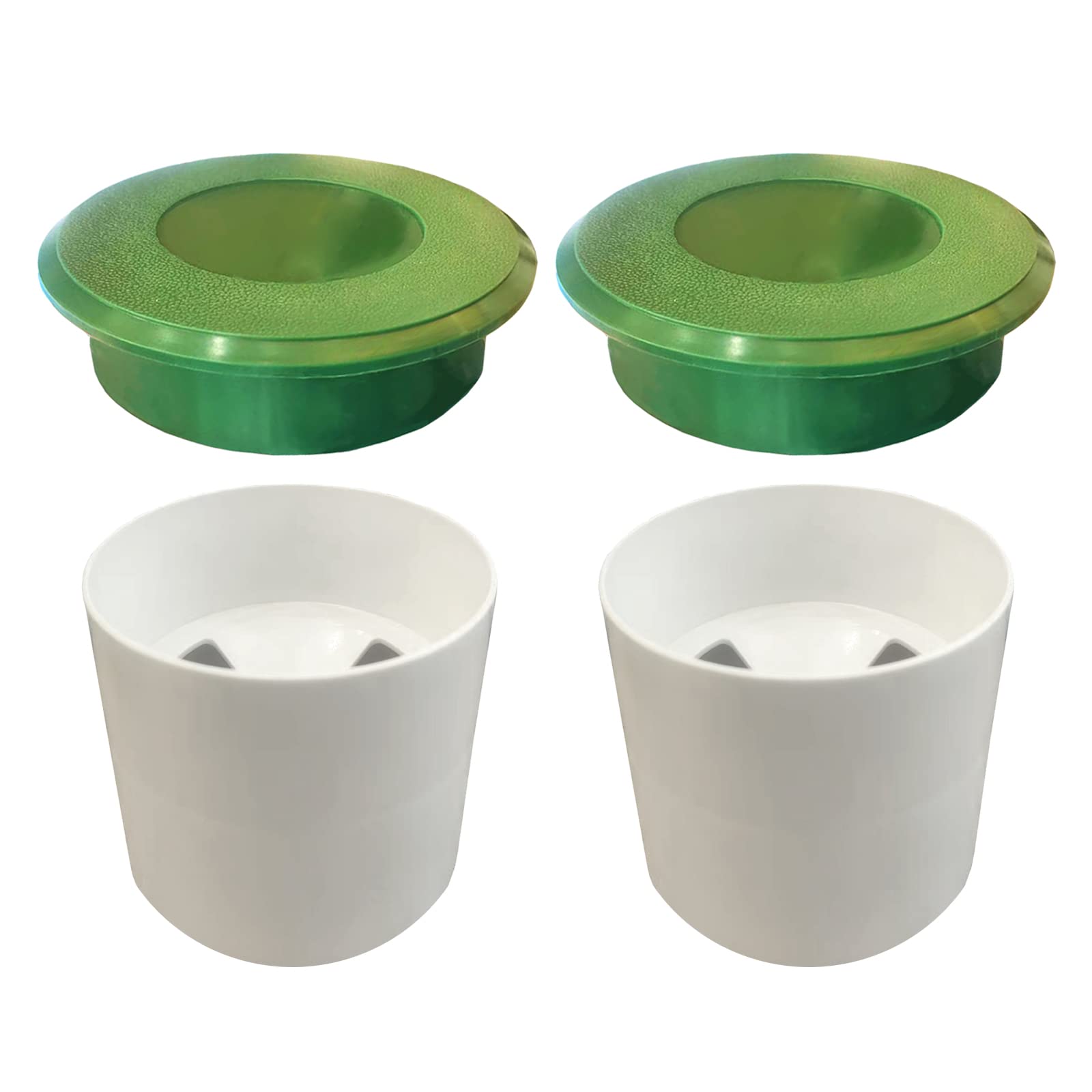 2 Pcs Putting Green Accessories for Practice Putting, 4 Inch Deep Golf Cup and Golf Cup Cover (4" 2Pcs)