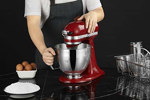 5 QT Stainless Steel Mixer Bowl Compatible With KITCHENAID TILT-HEAD STAND MIXERS 4.5-Quart (4.3 L) And 5-Quart (4.7 L) (Stainless Steel Polished)
