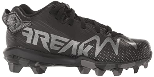 adidas Freak Spark MD-Team Football Shoe, Black/Night Metallic/Black, 13 US Unisex Little Kid