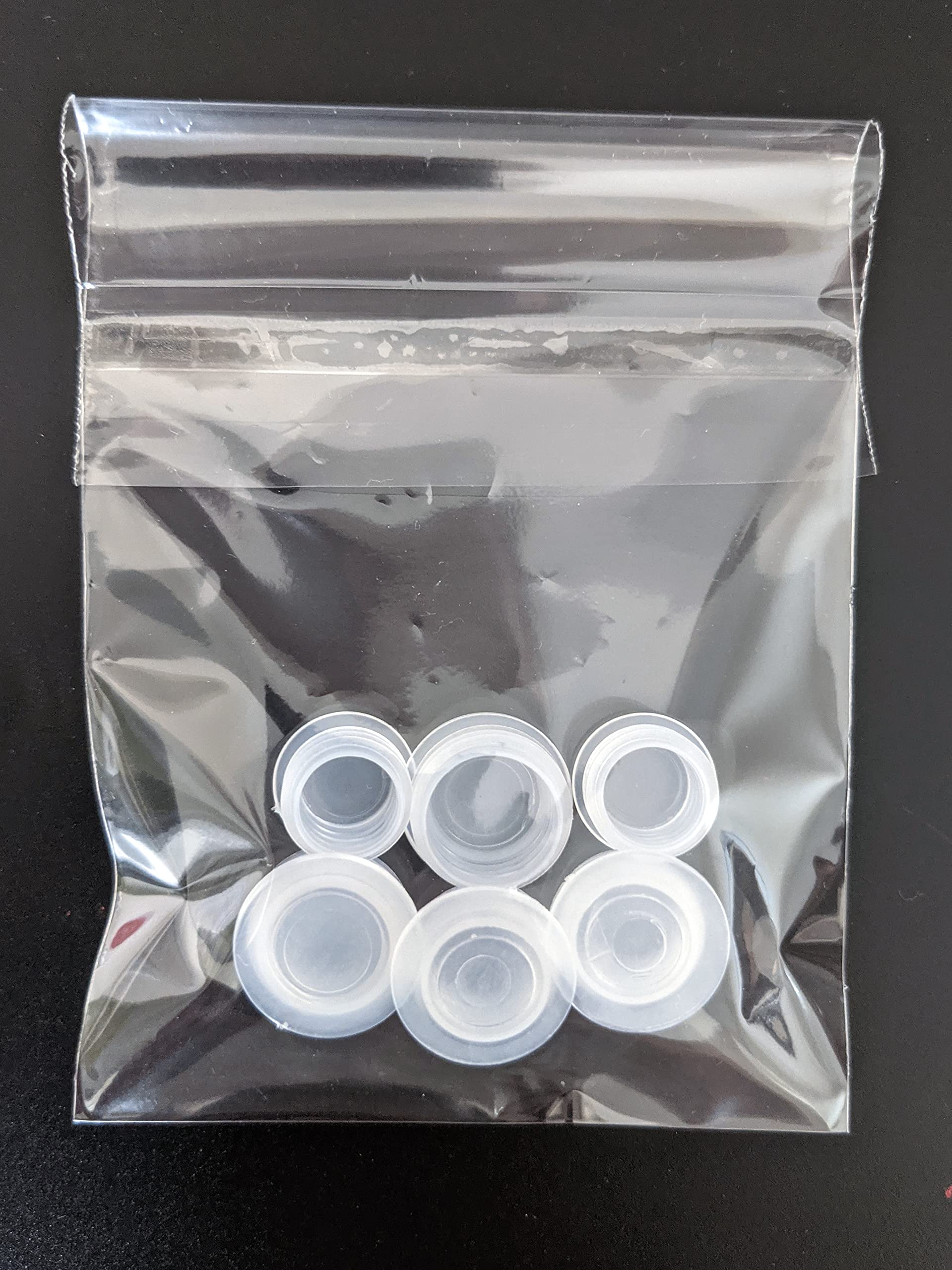 Generic Plastic Stopper Replacement Plug for Salt and Pepper Shakers, Flower Pots, Bottles, Pipes etc (6 pieces) (Sizes 1 2 , 7 16 , 3 8 ), White