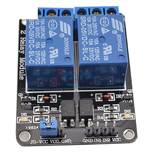 1PCS 5V 2-Channel Relay Module Shield for Arduino ARM PIC AVR DSP Electronic 5V 10A 2 Channel Relay Module