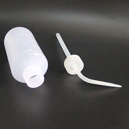DOWEI Wash Bottle,Squeeze Bottle,LDPE,250ml/8OZ 2pcs Plastic Tattoo Green Soap Washing Bottle (250ML)