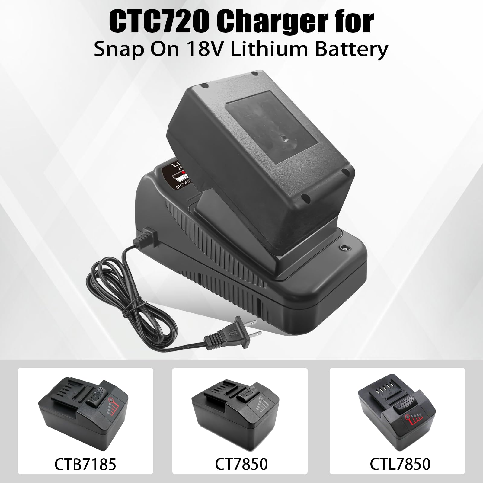 Charger CTC720 Replace for Snap On CTB8185 CT7850 CDR7850H CTL7850 CTB7185 CTB81