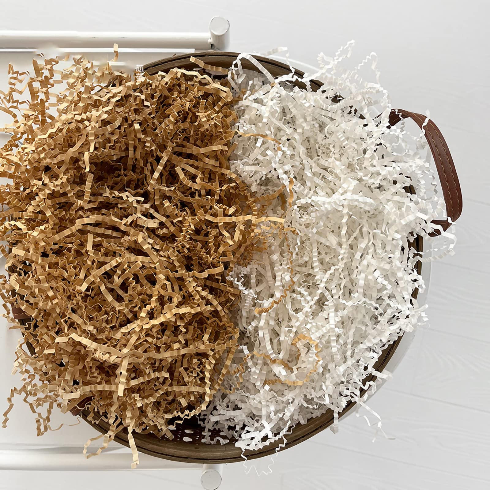 1LB Shred Paper Filler,Raffia Grass Paper Shred for Gift Wrapping Basket and Gift Box Filling,Crinkle Cut Paper for Wrapping