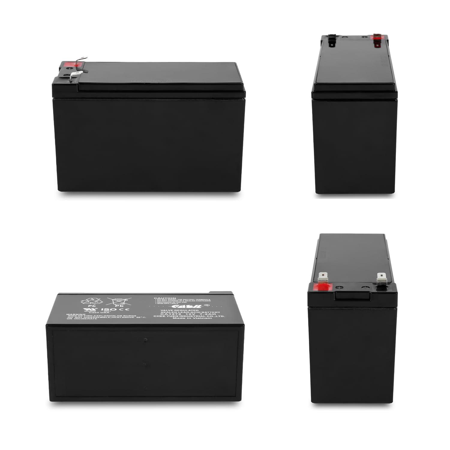 Casil 12V 9Ah F2 Terminal Replacement Battery Compatible with APC Back-UPS XS1500 XS 1500 2 Pack (12V 7.2AH XS1000)