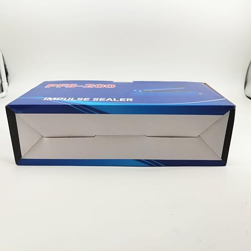 Impulse Sealer 8 Inch Heat Sealer for Plastic Bags, Plastic Mylar Bag Sealer, Iron Shell, Manual Poly Bag Heat Sealer Machine, 3mm Sealing, 4 Replacements Kit (2 Cutting Lines Included)