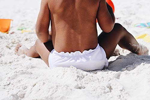 Cheeky Cloth One Size Reusable Swim Diaper (White)