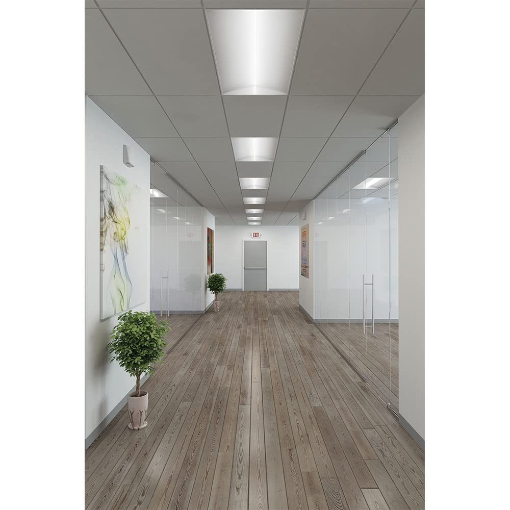 All Pro APCH7R Combo Unit, Integrated LED Exit Sign with (2) LED Emergency Light Heads, 25-Watt, White with Red Letters