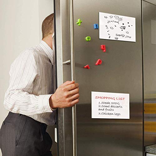 Dry Erase Sticky Notes . 4×6 inches 5- Pack, Very Convenient Reminders, Labels, and Decals,Never Buy Paper Notes Again, Its Eco-Friendly!