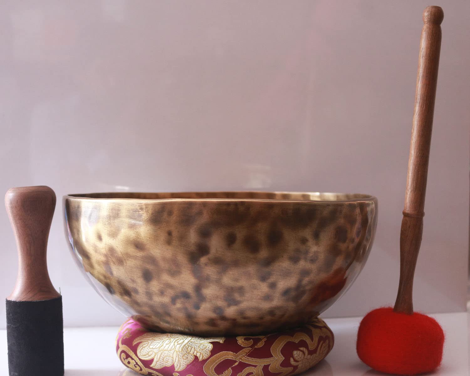 12 Inch Yogi Carving Singing Bowl | Handmade Seven Metal Tibetan Singing Bowl-Hand Hammered Himalayan Singing Bowls By Singing Bowl Nepal(SBN)