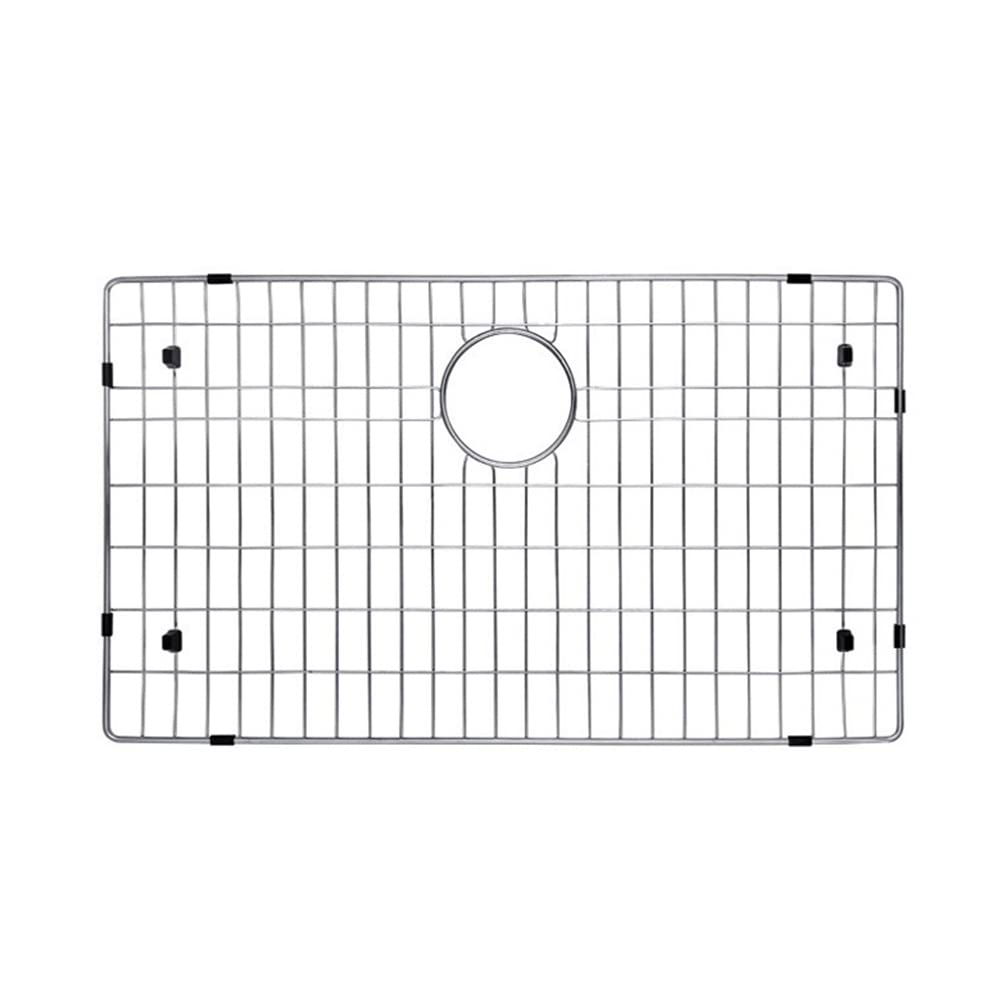 30"x18"x9" Inch Undermount Single Bowl 18 Gauge Kitchen Stainless Steel Sink 3 In 1 Set(Sink, Basket Strainer, Sink Grid)