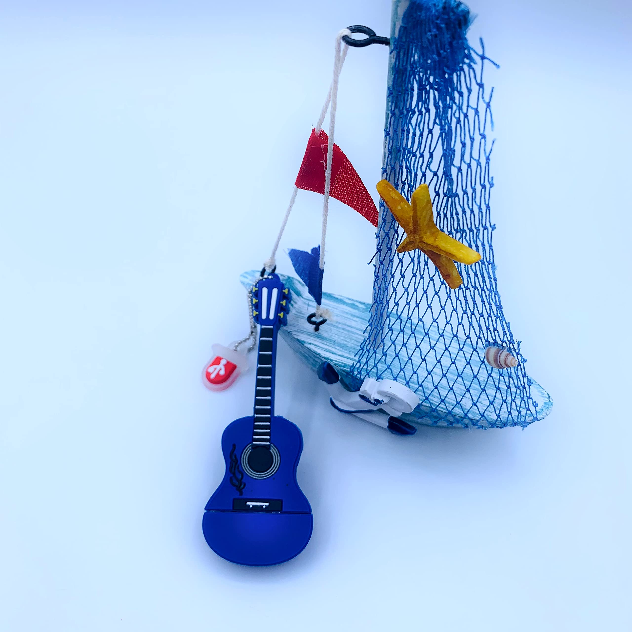 USB Flash Drive Guitar - Thumb Drive Funny - Guitar USB Drive - Thumb Drive 16GB (Azure Guitar)