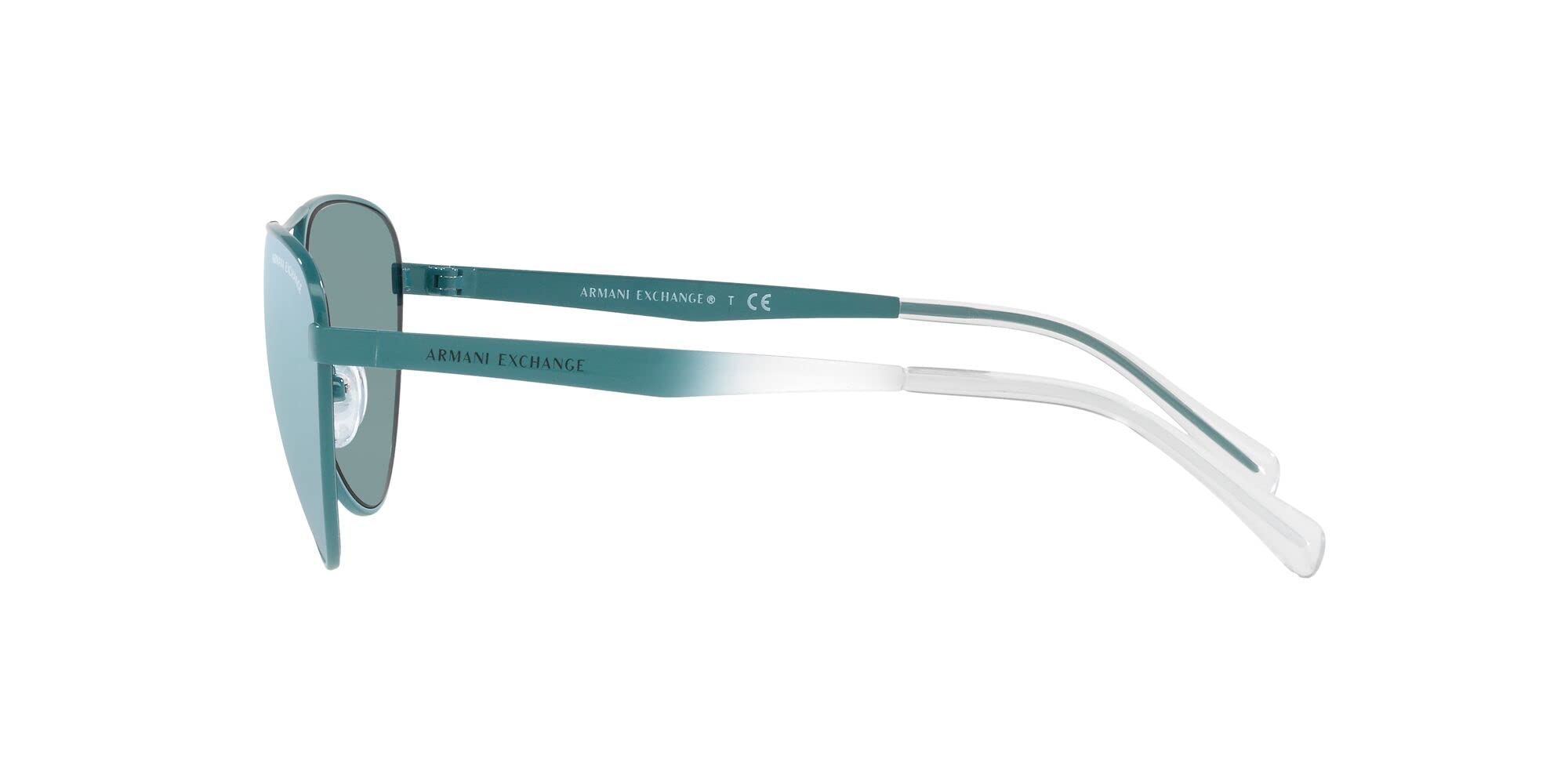 A|X Armani Exchange Women's AX2042S Pilot Sunglasses, Blue Mirrored White, 57 mm