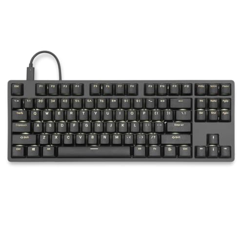 DROP ENTR Series TKL Mechanical Keyboard - Gateron Yellow Linear Switches - PBT Double-Shot Keycaps - LED Backlight - Black