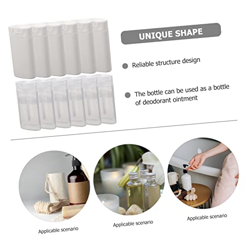 24 pcs Empty Bulk Deodorant for Container Containers Lotion Lip Etc Cosmetic Sub Oval Homemade Bottles Oil Bottle Cream Refillable