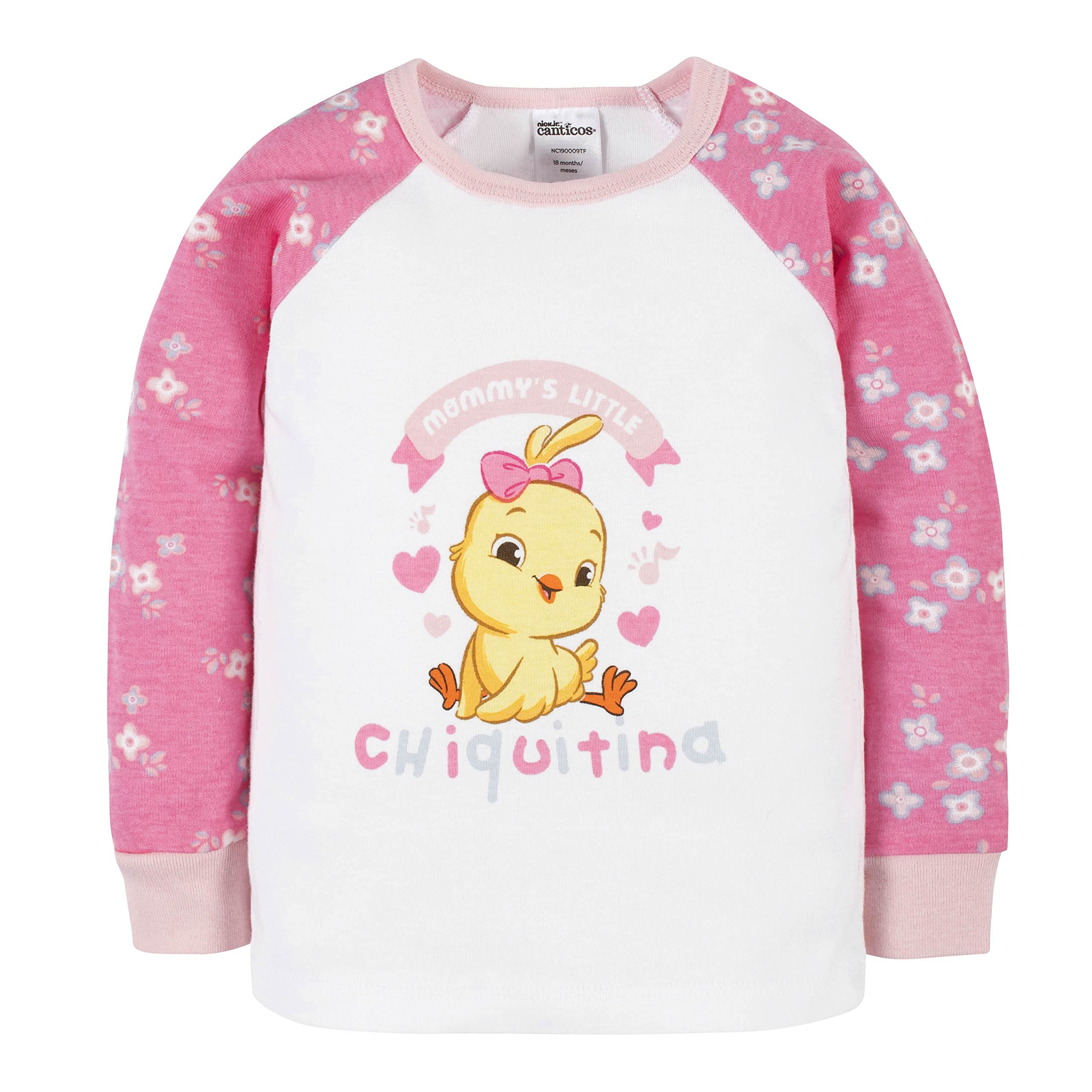 Canticos Unisex-Baby Girls' 2-Piece Snug Fit Cotton Pajamas, Pink, 18 Months